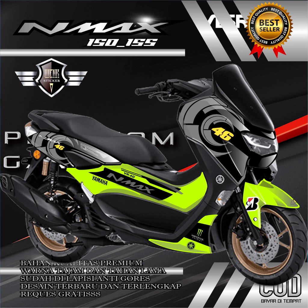 Jual DECAL NMAX 150_155 VALENTINO ROSSI, 46 | Shopee Indonesia