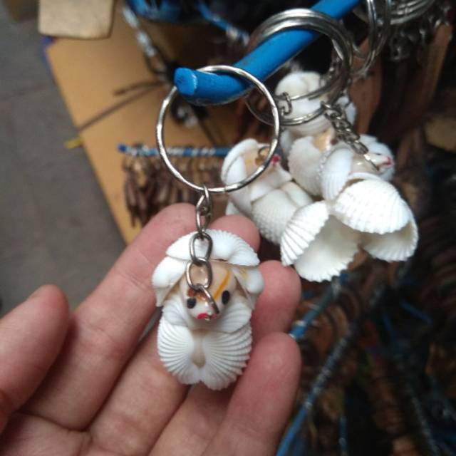 Jual GANTUNGAN KUNCI KERANG BENTUK ANJING SATU SET ISI 20 PCS ...