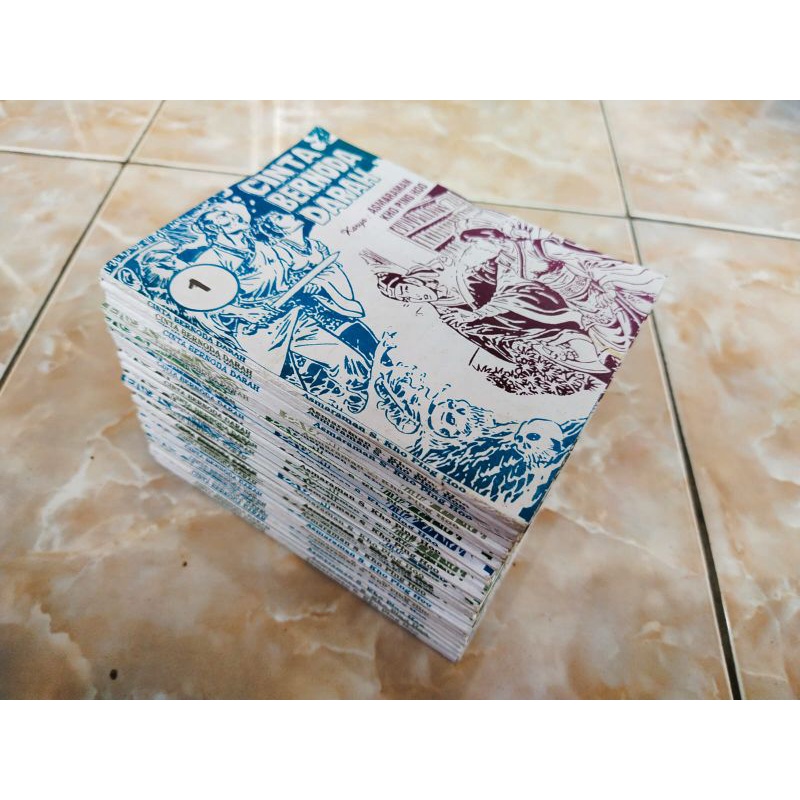 Jual Cersil Cinta Bernoda Darah (Full set 1-33 tamat), karya Kho Ping ...