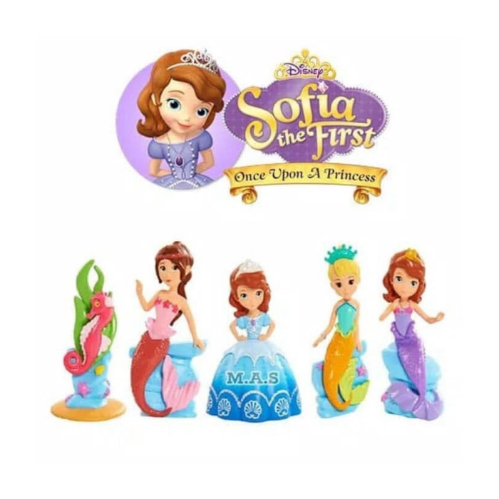 Jual Figure Set Mermaid Putri Duyung Princess Sofia Topper Cake Kue ...