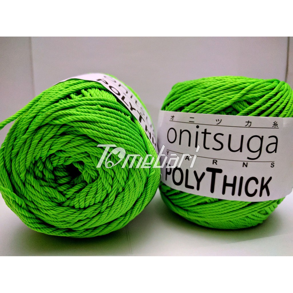 Jual BENANG RAJUT POLYTHICK HIJAU MUDA / NEON GREEN (PT- 7904 ...