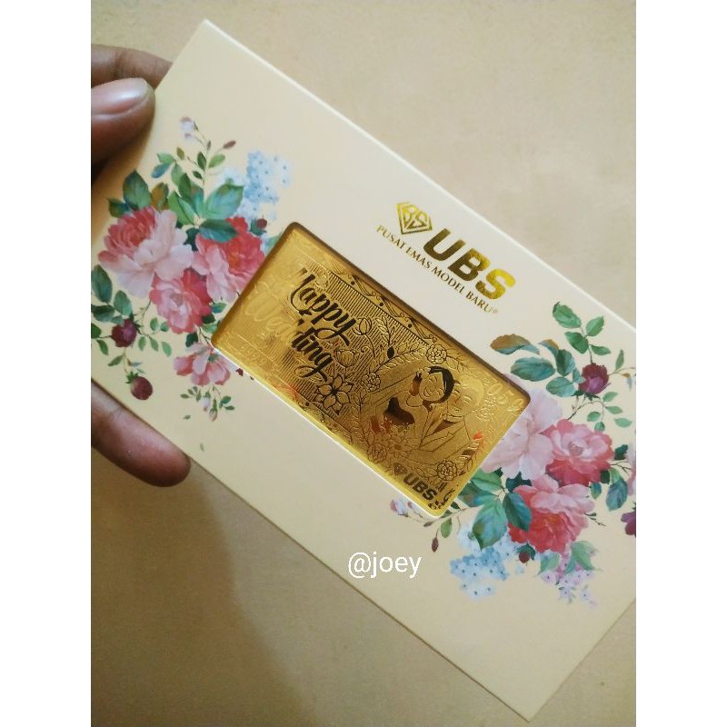 Jual UBS logam kuning angpao 0,1 gr 0,2 gr 0,5 gr | Shopee Indonesia
