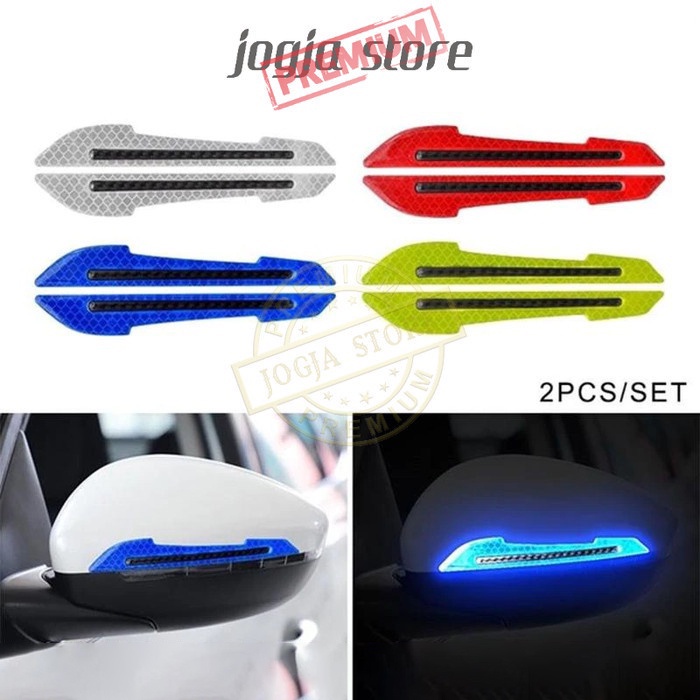 Jual Set Stiker Reflektif Spion Mobil Sticker Reflector Car Safety ...