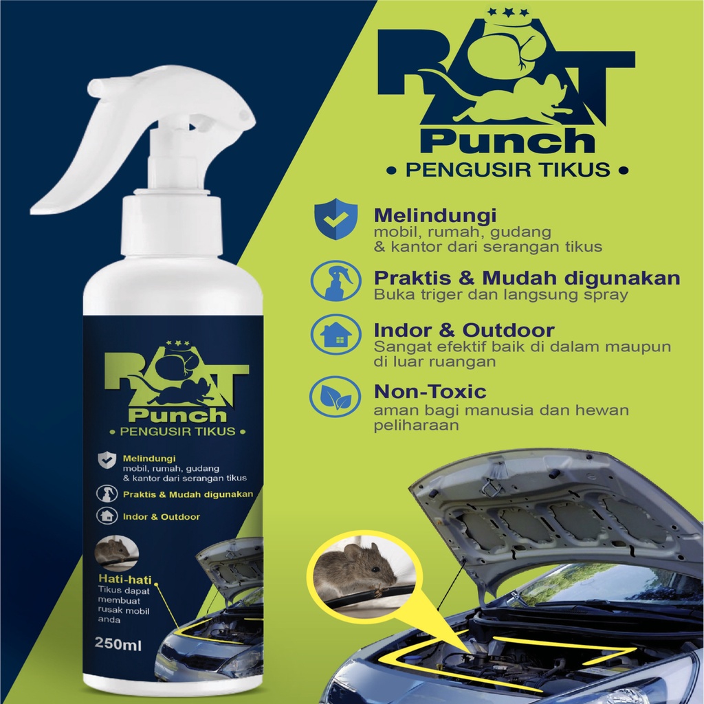 Jual Rat Punch - Cairan Pengusir Tikus - Penolak Tikus - Repellent ...