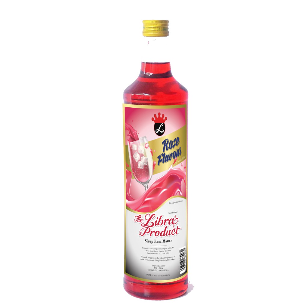 Jual Sirup Mawar - LIBRA PREMIUM ROSE SYRUP - 650ml | Shopee Indonesia