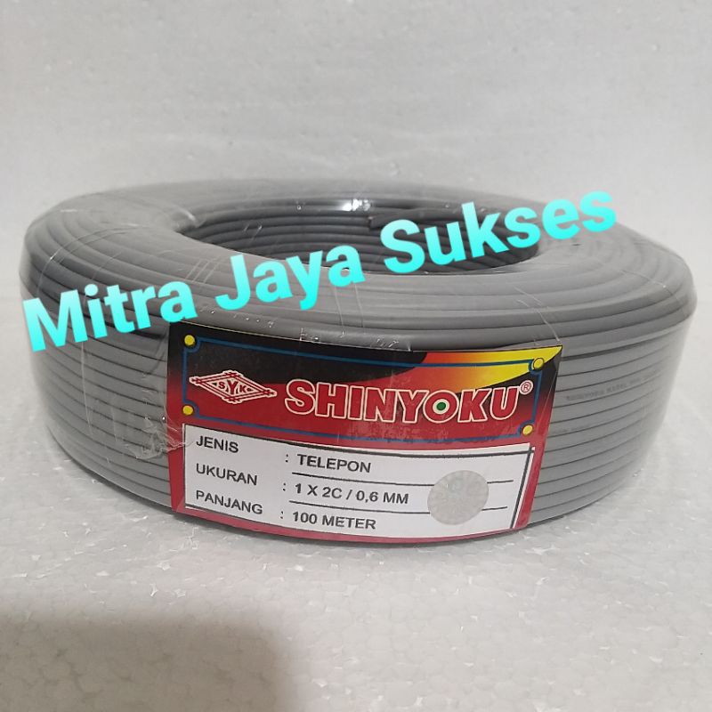Jual Kabel Telepon SHINYOKU Kabel Tweeter Walet 1 Roll 100 Meter isi 2 ...