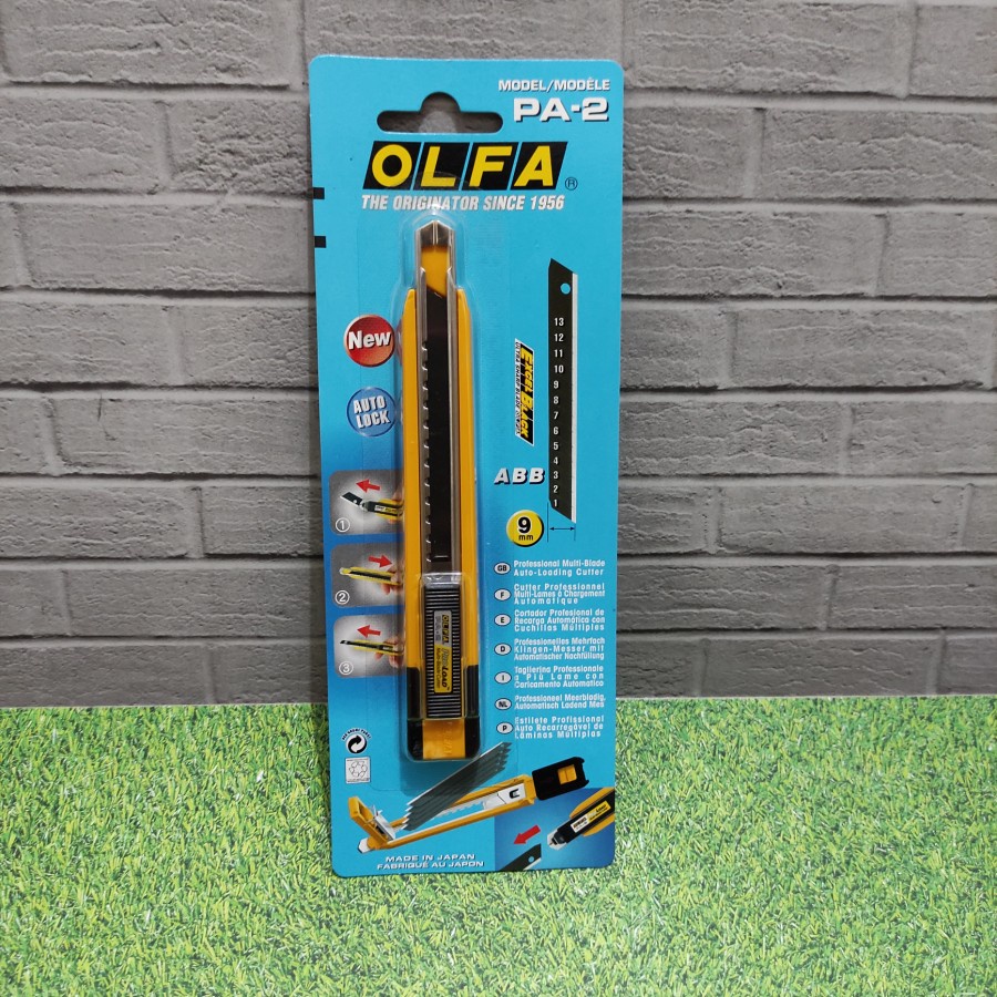 Jual Pisau OLFA PA-2 Cutter 9mm Snap-Off blade cutter JAPAN | Shopee Indonesia