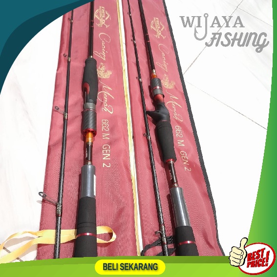 Jual ROD Joran Cacing Merah 662M GEN 2 8-17lb BC/SP Relix Nusantara Gen 2 NEW 2022 Free Packing ...