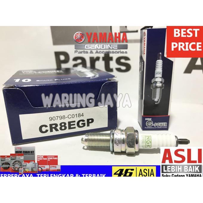 Jual Busi New Vixion Ngk G Power Platinum Cr8Egp Asli Original Yamaha ...