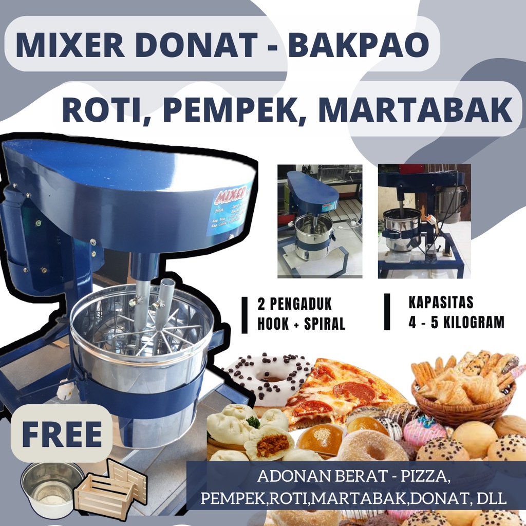 Jual MIXER ROTI MURAH DAN BAGUS / MIXER SLIME / MIXER UNTUK BUAT BAKPAO ...
