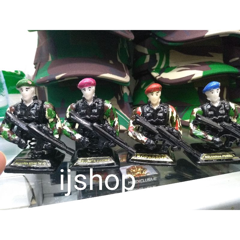 Jual Miniatur TNI ad,Marinir, kopassus,polisi militer | Shopee Indonesia