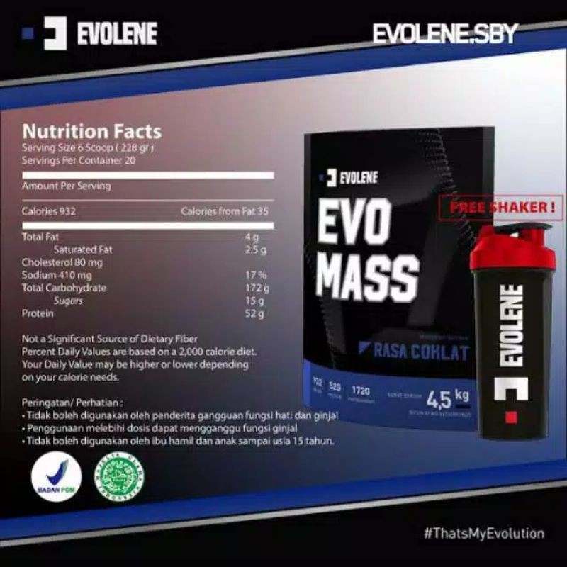 Jual EVO MASS Repacking 500gr | Shopee Indonesia