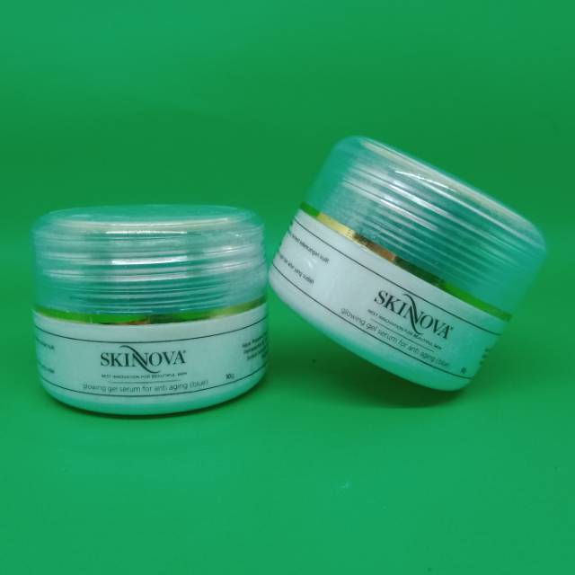 Jual Skinnova Glowing Gel Serum Blue ( Anti Aging ) | Shopee Indonesia