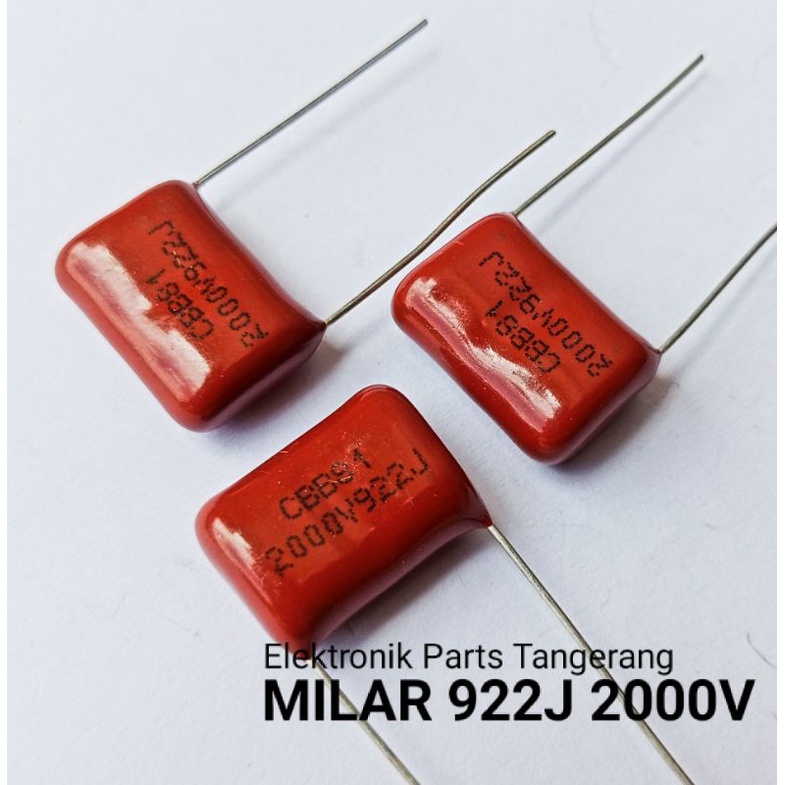 Jual KAPASITOR MILAR 922J 2000V CAPACITOR MILAR 922J 2000V KAPASITOR ...