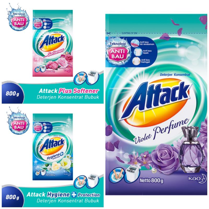 Jual Detergent Attack Softener Anti Bau 800g | Shopee Indonesia