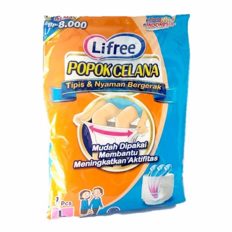 Jual Lifree popok celana dewasa sachet ukuran(M) | Shopee Indonesia