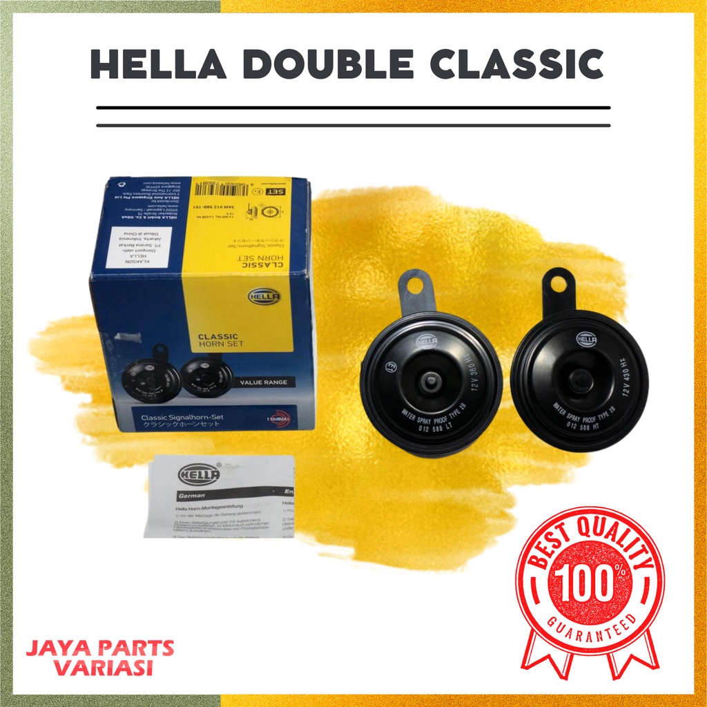 Jual KLAKSON HELLA HELA DOUBLE DISK HORN KLASIK Classic BEL MOTOR ...