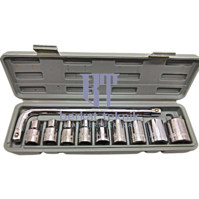 Jual Kunci Socket Set 10 PCS Shock Sock Sok Kombinasi Pas Wrench Murah ...