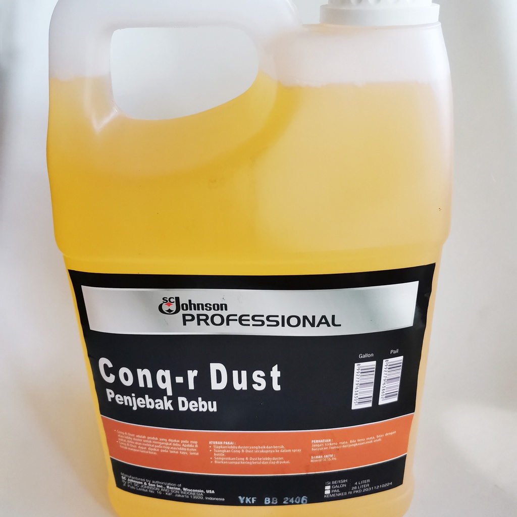 Jual Cleaner Conquer Dust 4 liter Sc Johnson (penjebak debu) | Shopee ...