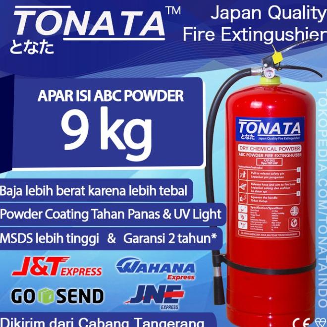 Jual Apar 9Kg Bubuk Abc Powder Tonata / Set Komplit | Shopee Indonesia