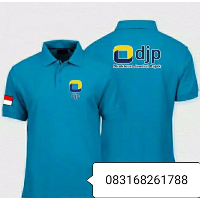 Jual Kaos DJP Kaos direktorat jenderal pajak polo katun full bordir ...