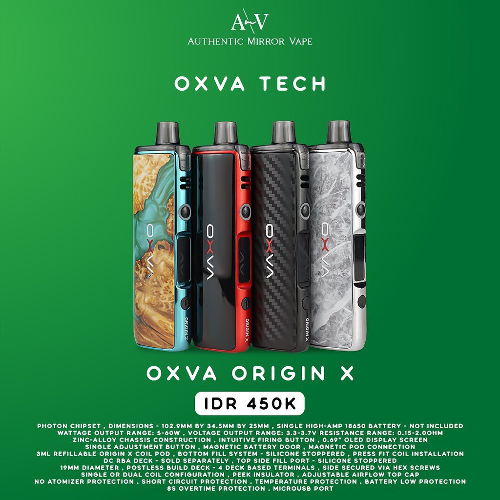 Jual OXVA Origin X 60W 100% Authentic By Oxva Tech - PS | Shopee Indonesia