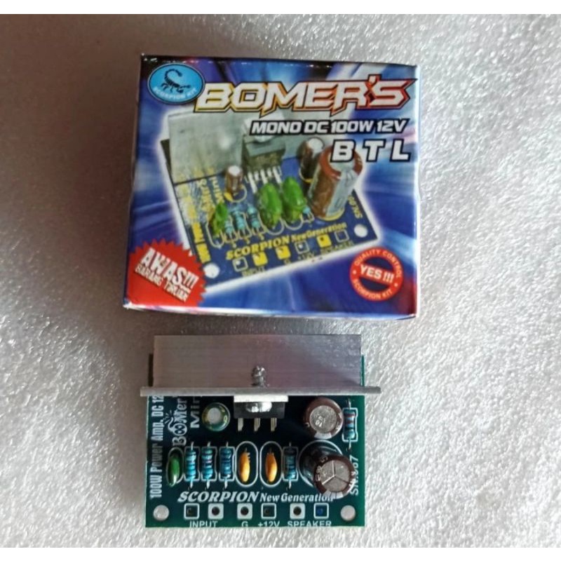Jual Power Amplifier Mono DC 100W 12V BTL By Scorpion | Shopee Indonesia