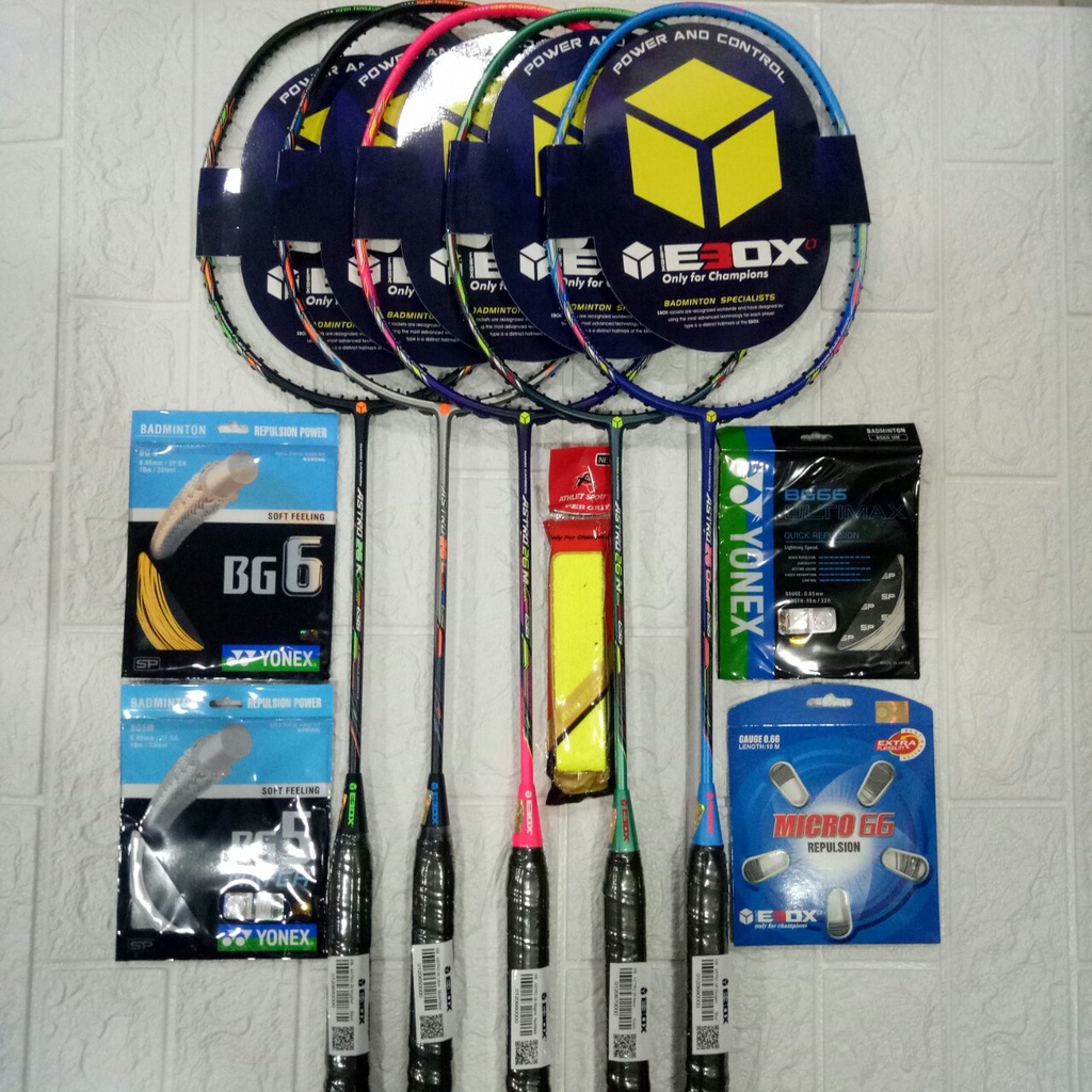 Jual RAKET BADMINTON EBOX ASTRO 26 FREE PEMASANGAN SENAR + GRIP RANDOM ...