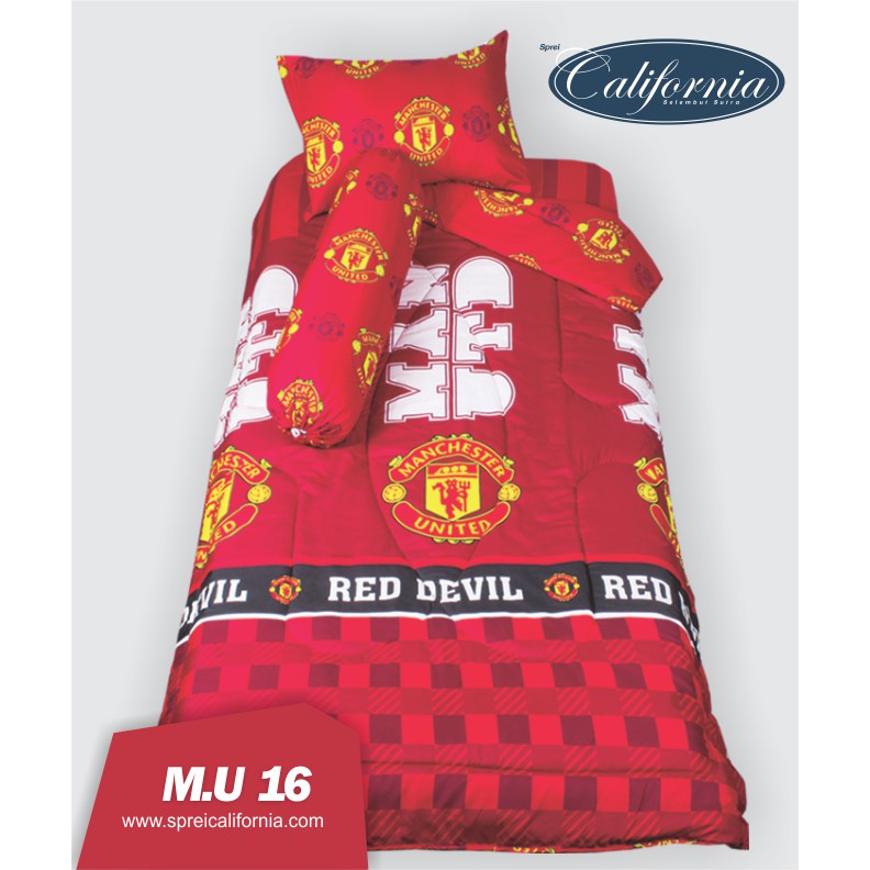Jual Sprei California 120x200 Mu 16 Manchester United ( Single size ...