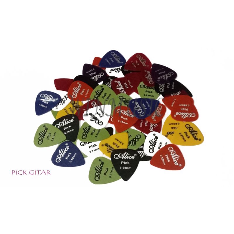 Jual PICK GITAR ALICE / PICK / PIK / PIC / ALAT PETIK GITAR / KARTU ...