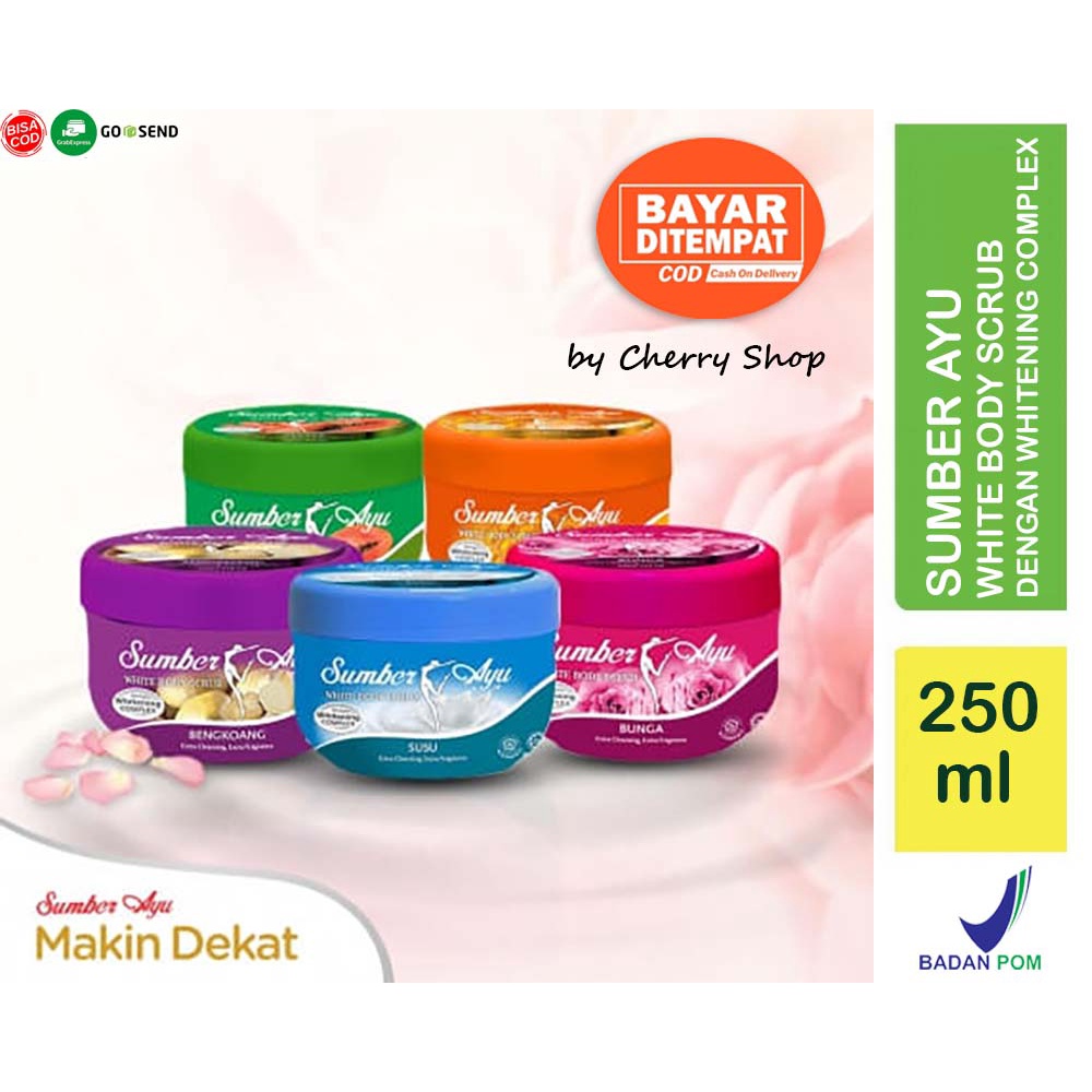 Jual [250ML] [BPOM] SUMBER AYU BODY SCRUB | Lulur Badan Bunga Rose ...