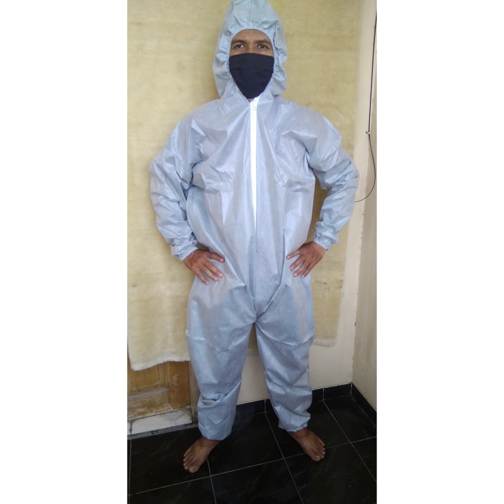 Jual APD Baju Medis Emergency Suit/Hazmat Suit Bahan 3 apply (READY ...