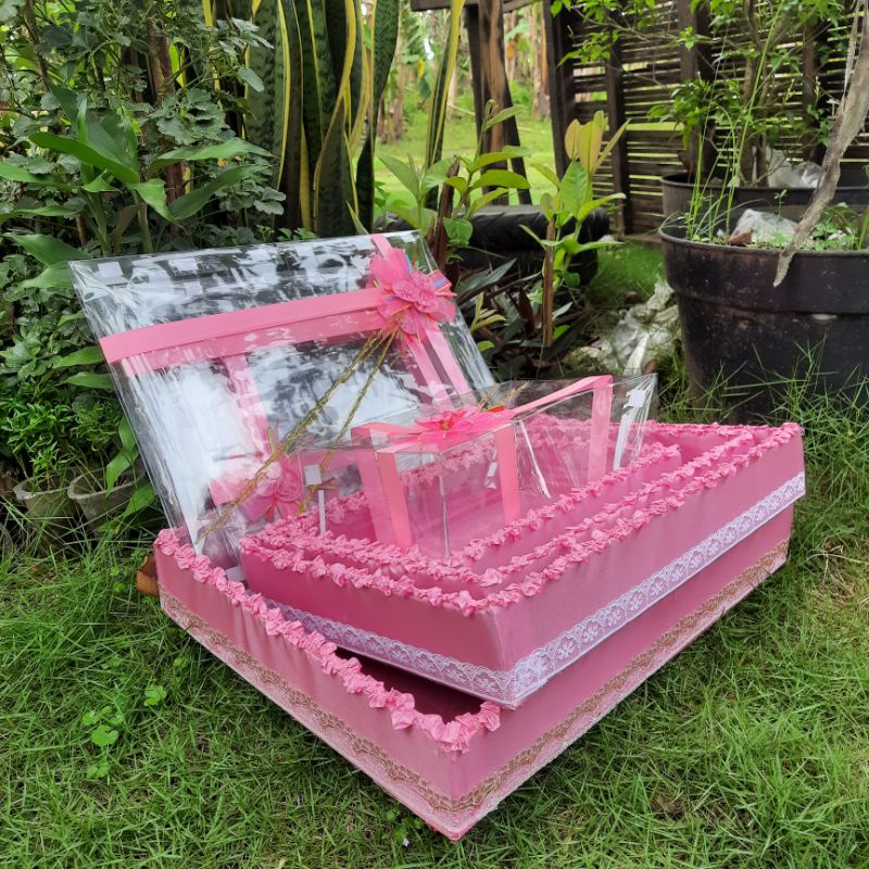 Jual Kotak Seserahan Pernikahan Set 4 Mika Kotak Hantaran Pernikahan