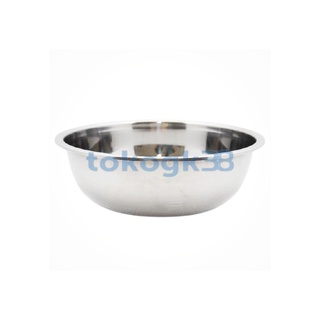 Jual Baskom//Waskom Dalam Stainless 18 cm (Ukuran Asli 16,5 Cm ...