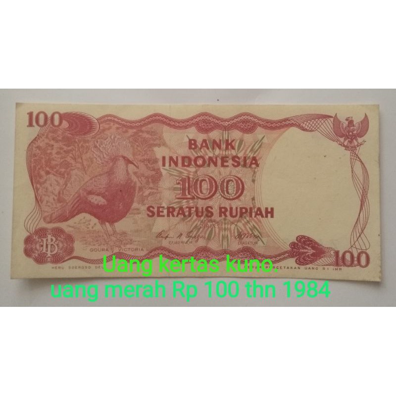 Jual UANG KERTAS LAMA RP 100 TAHUN 1984 | Shopee Indonesia
