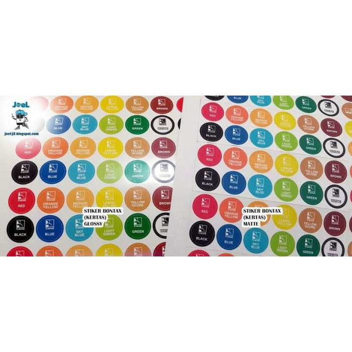 Jual Cetak kertas STICKER BONTAX full warna murah A3+ | Shopee Indonesia