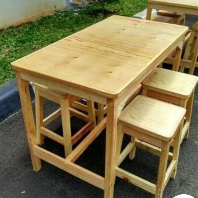 Jual Meja cafe /meja makan set standar | Shopee Indonesia