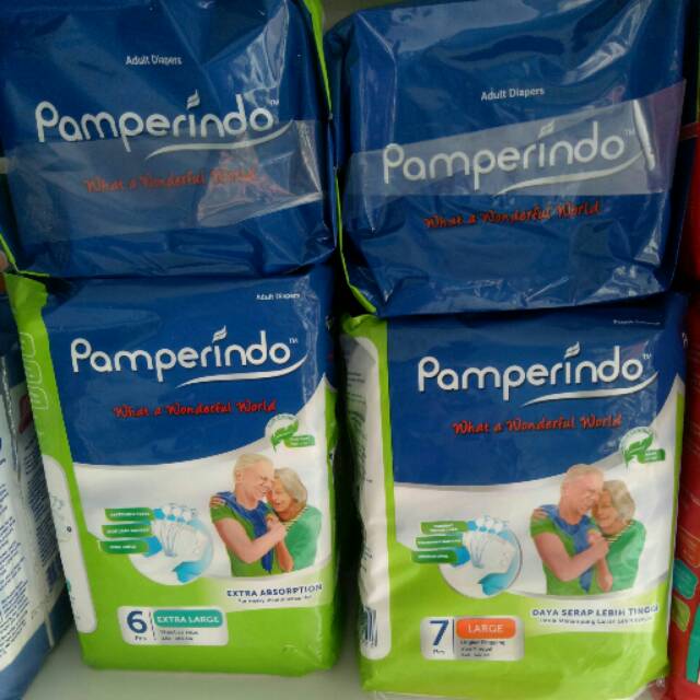 Jual Pamperindo Popok Dewasa / Adult Diapers M8 / L7 / XL6 | Shopee ...