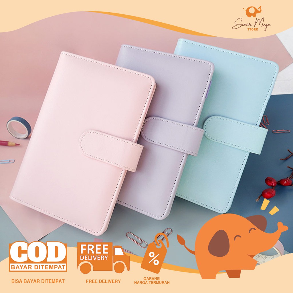Jual Macaron Exclusive 6 Ring Cover File Binder Leather A5 / Sampul ...