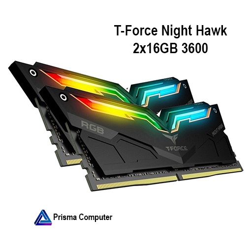 Jual Memory Team T-Force Night Hawk 32GB 16GBx2 3600 RGB | Shopee Indonesia
