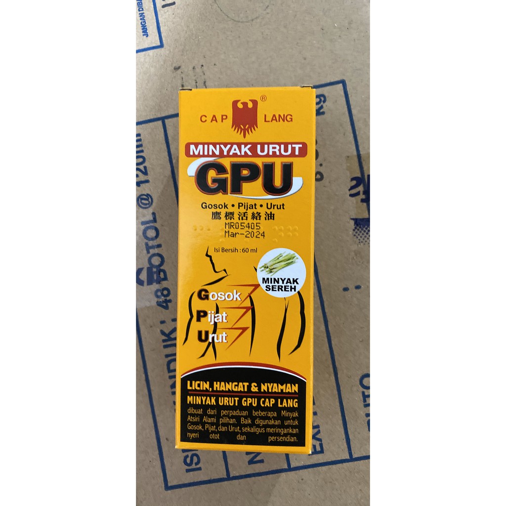 Jual GPU Liniment Oil 60 ml | Shopee Indonesia