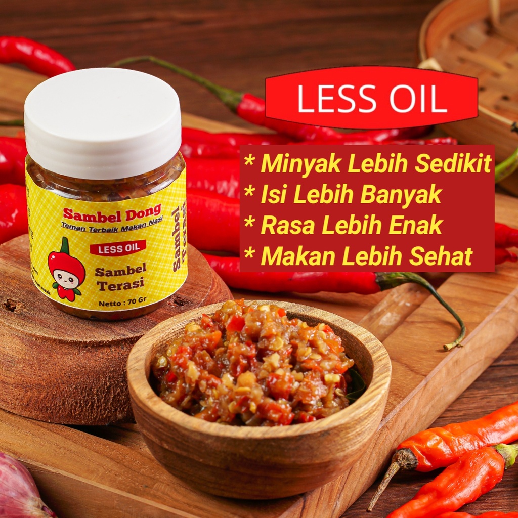 Jual Sambal Terasi Botol Kecil Homemade, Less Oil, Enak Kualitas ...