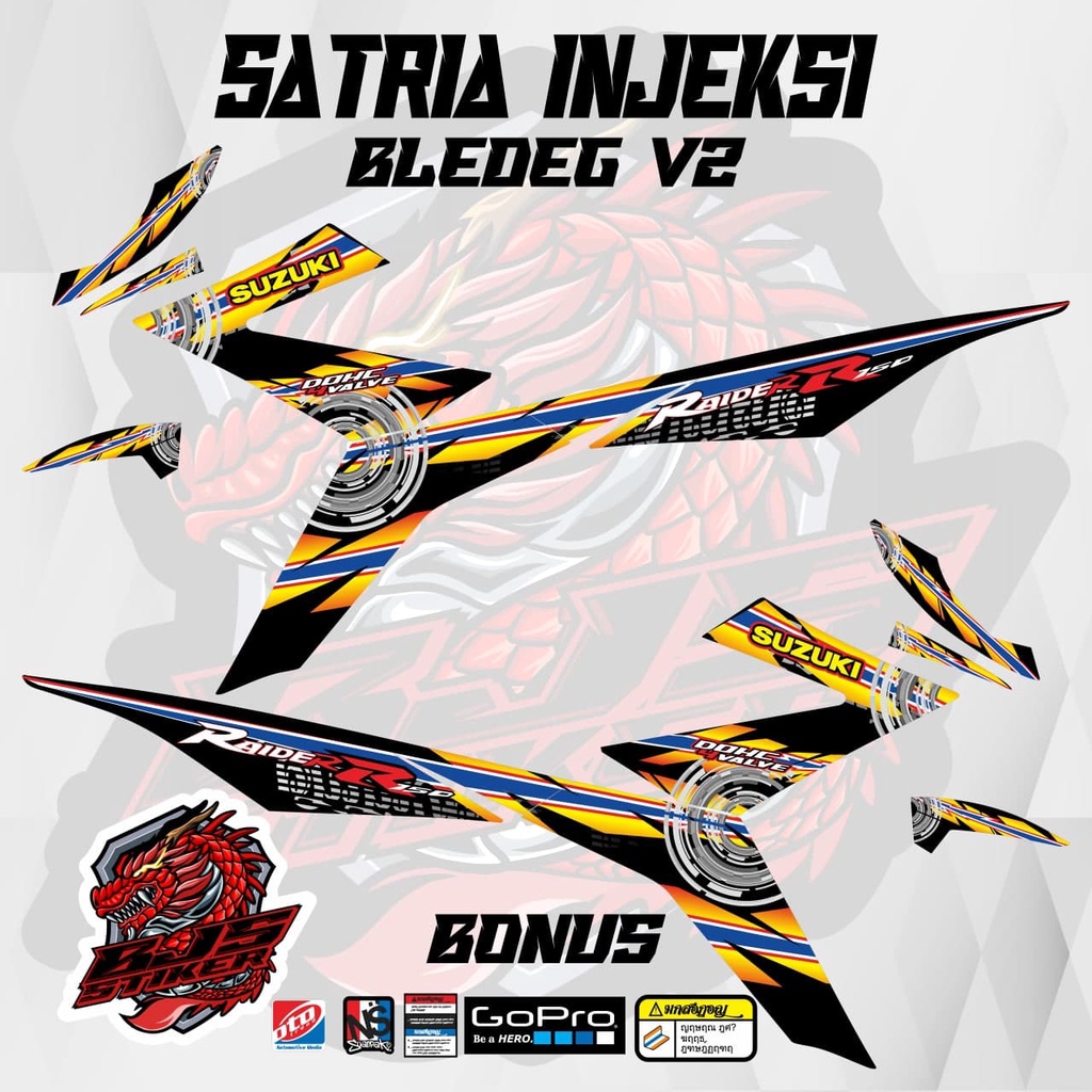 Jual [COD] Stiker Sticker Striping Satria fi Satria fu injeksi facelift ...