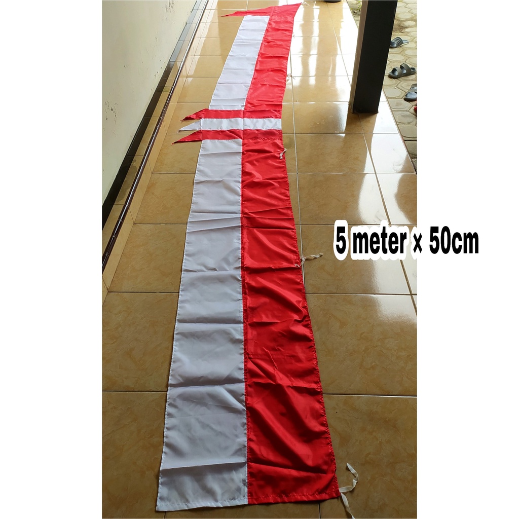 Jual Umbul Umbul Bendera Merah Putih Indonesia 5 Meter Kualitas Premium | Shopee Indonesia