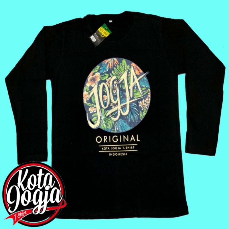 Jual KAOS JOGJA SABLON LENGAN PANJANG ASLI MEREK KOTA JOGJA T-SHIRT KAOS JOGJA SABLON TERLARIS ...