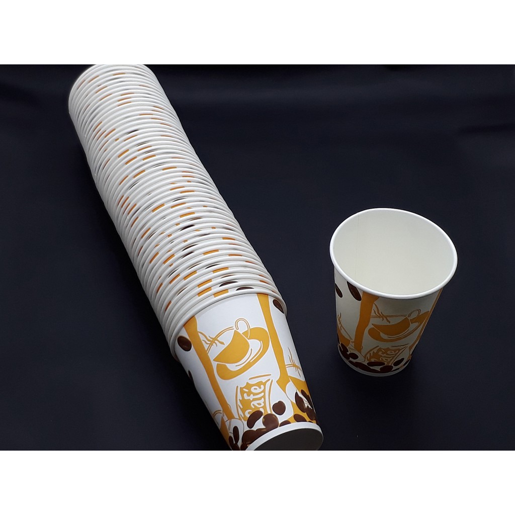 Jual GELAS PAPER CUP UKURAN 8 OZ MOTIF - BAHAN KERTAS 240ML ISI 50PCS | Shopee Indonesia