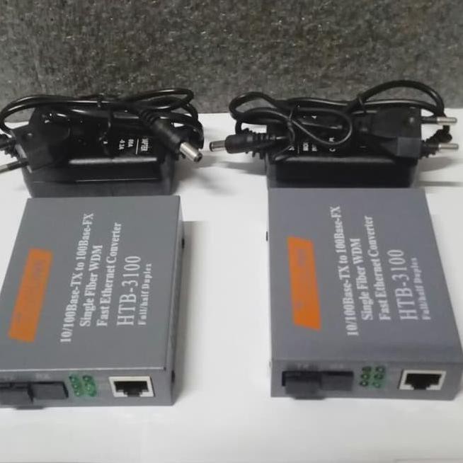 Jual Muraaaahh-573 Netlink HTB 3100 10/100 Sepasang AB fiber optic ...