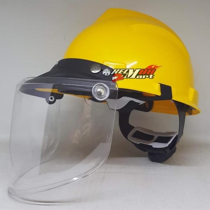 Jual Helm APD Face Shield Pelindung Wajah Helm Proyek APD Safety Helmet ...