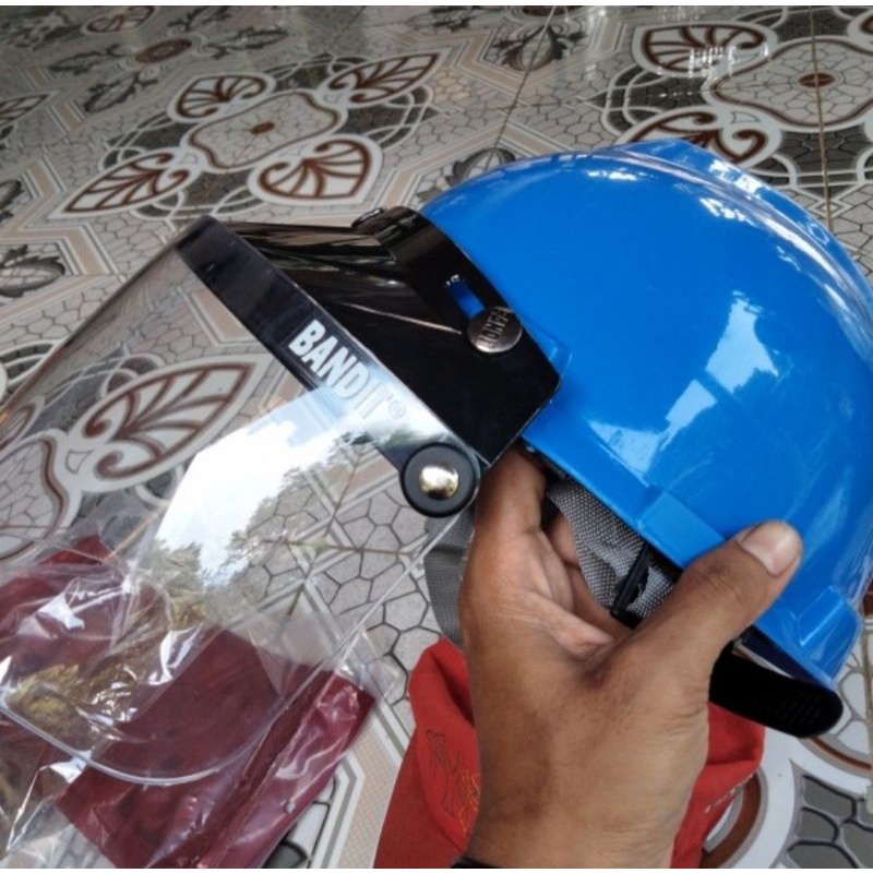 Jual HELM APD KUNING FACE SHIELD MASK PROYEK TUKANG MEDICAL SAFETY ...