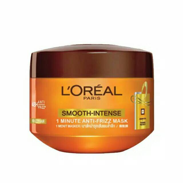 Jual L'oreal Paris Smooth Intense Hair Mask (200mL) | Shopee Indonesia